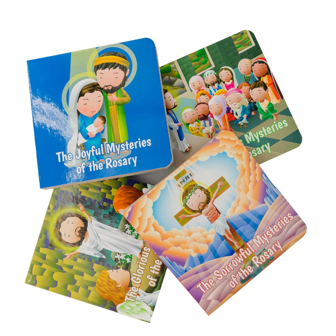 Mysteries of the Rosary 4 Board Book Set | The Catholic Company®