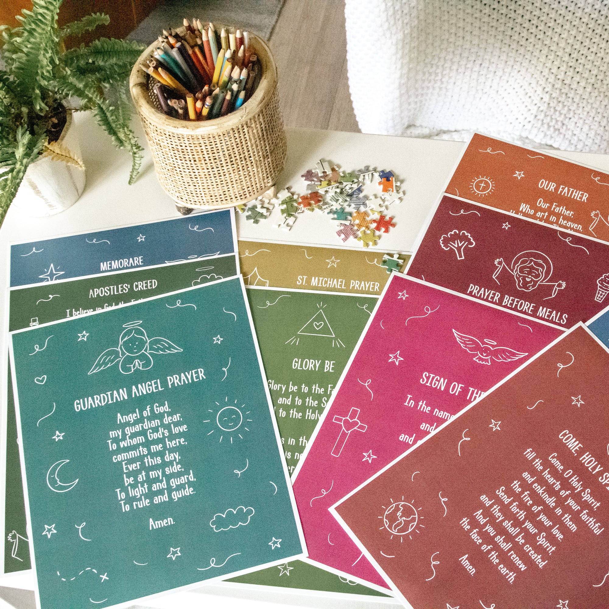 Catholic Prayer Posters Set of 12 | The Catholic Company®