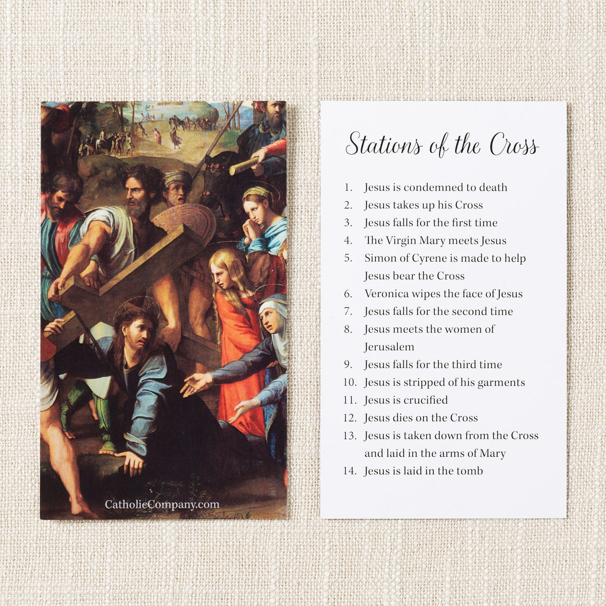 Stations of the Cross Prayer Card | The Catholic Company®