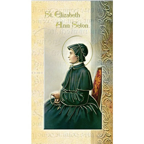 St. Elizabeth Ann Seton - Mini Lives of the Saints Folded Prayer Card
