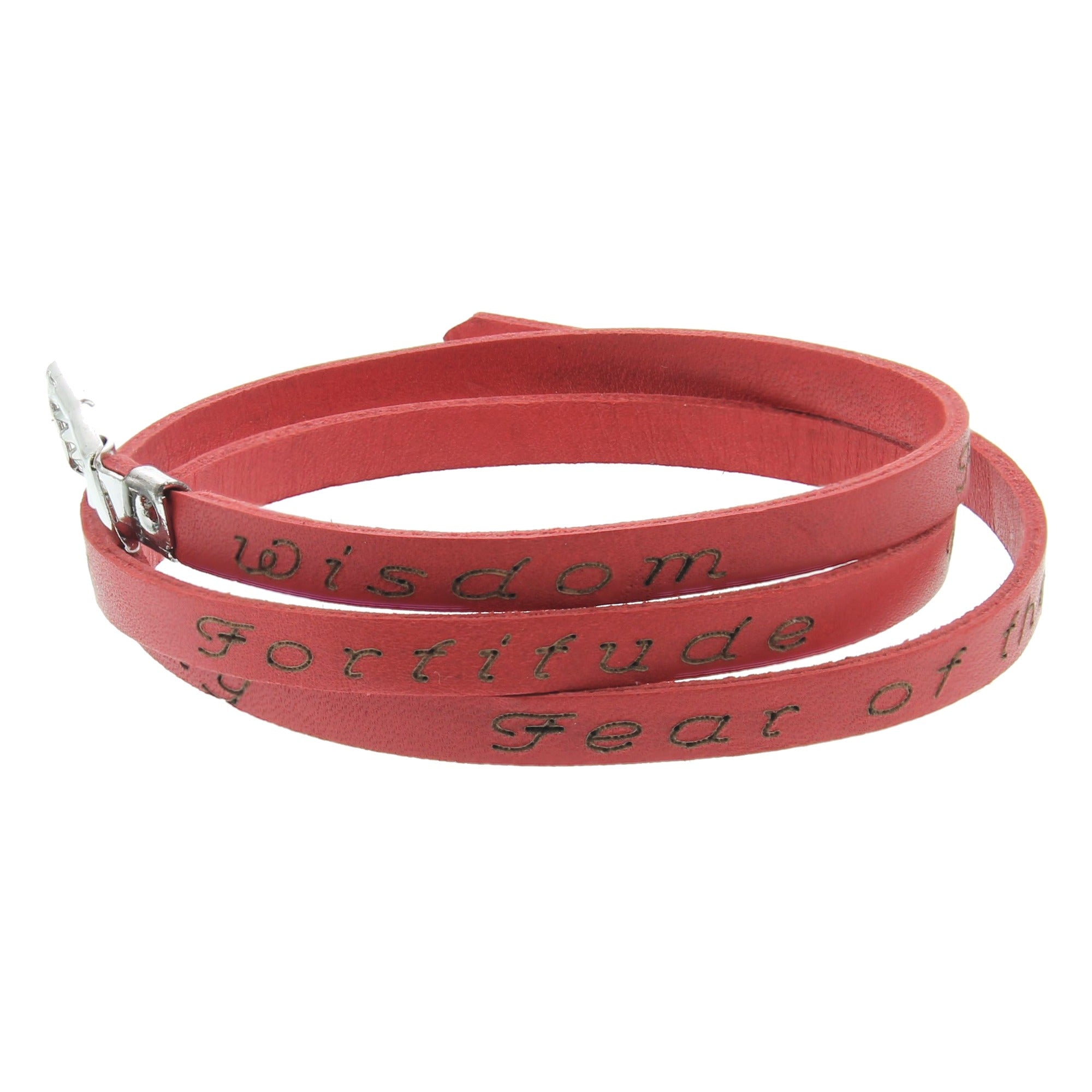 Seven Gifts of the Holy Spirit Leather Wrap Bracelet | The Catholic ...