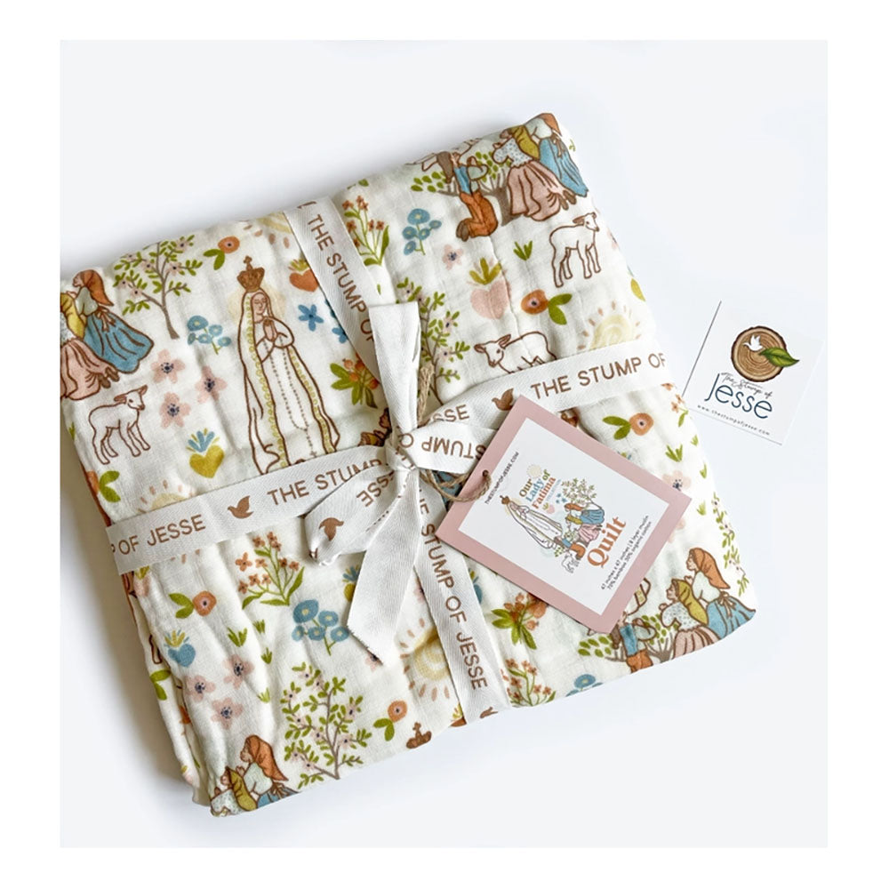 Our Lady of Fatima Double-Sided Quilt | The Catholic Company®
