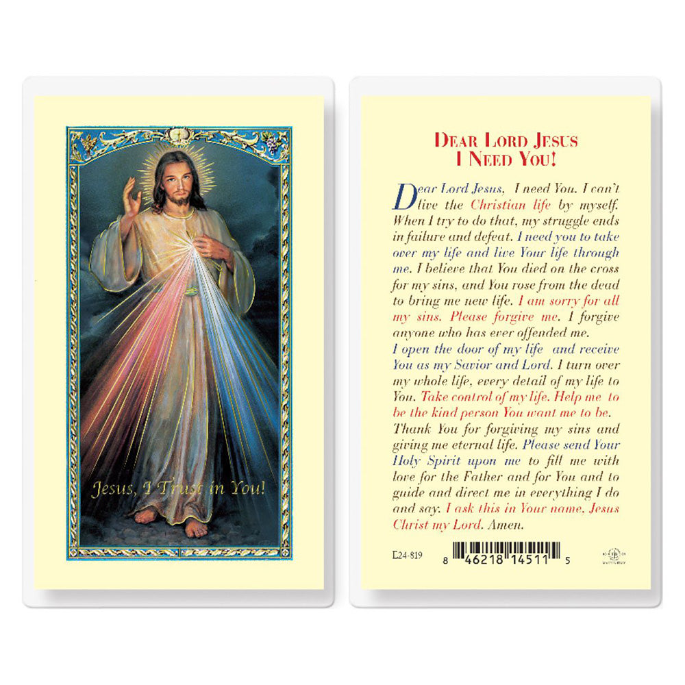 Divine Mercy - Prayer Card | The Catholic Company®