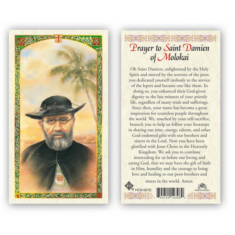 St. Damien of Molokai Prayer Card | The Catholic Company®
