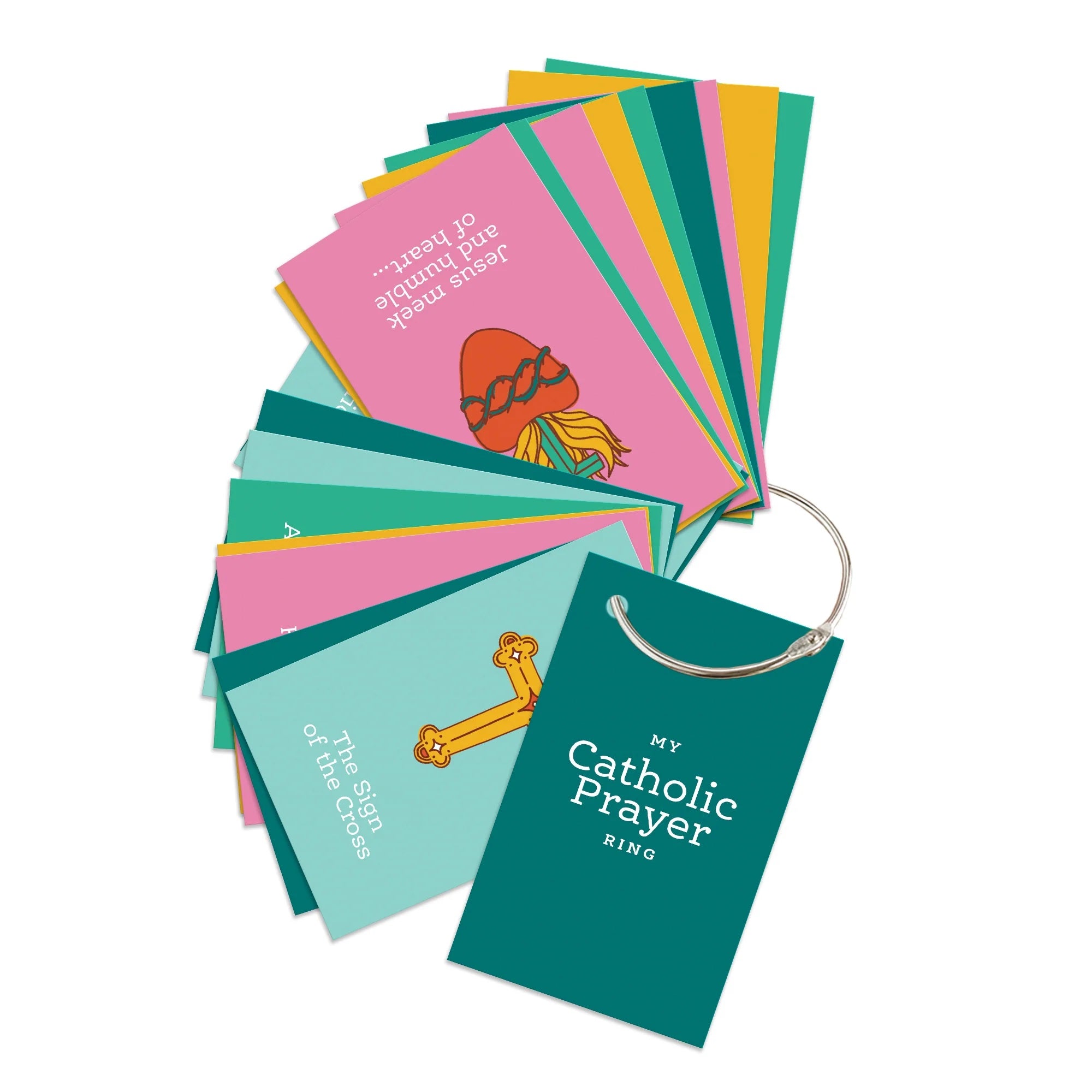 My Catholic Prayer Flip Card Ring | The Catholic Company®