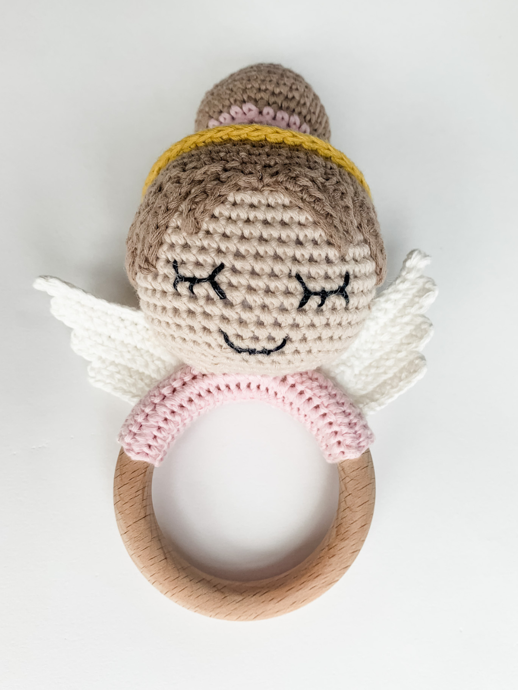 Guardian Angel Rattle (Girl) | The Catholic Company®