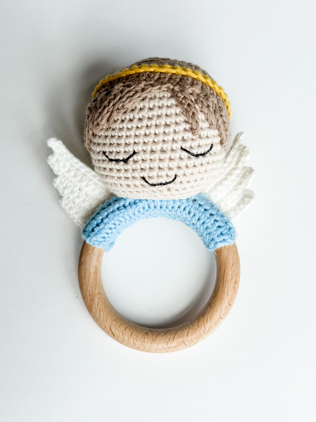 Guardian Angel Rattle (Boy) | The Catholic Company®