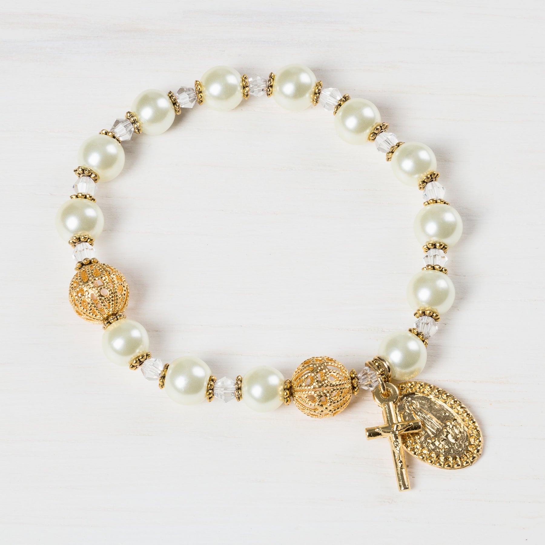 Fatima Pearl Rosary Bracelet | The Catholic Company®