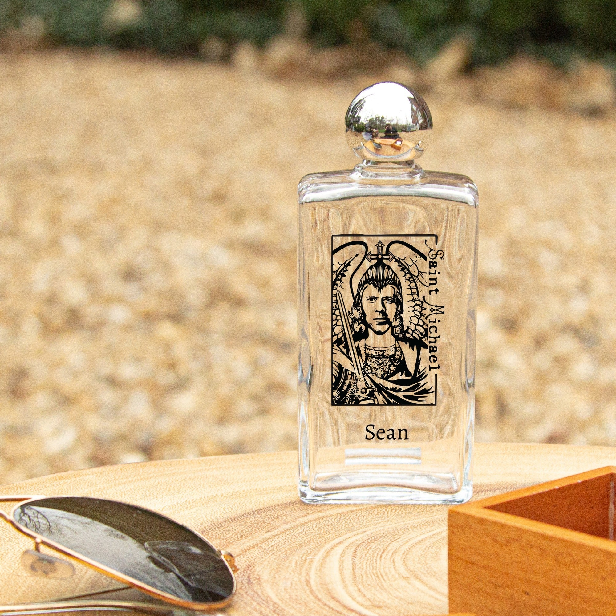 Personalized St. Michael Holy Water Bottle | The Catholic Company®
