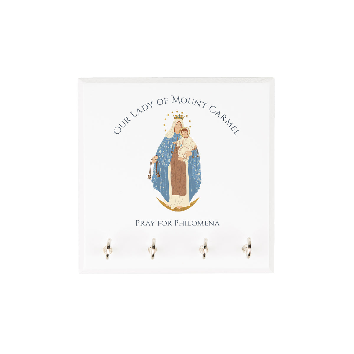 Personalized Our Lady of Mount Carmel Rosary Rack | The Catholic Company®