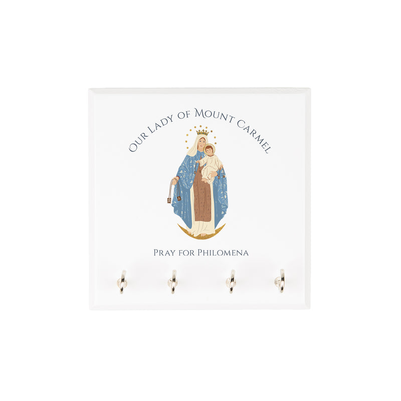 Personalized Our Lady of Mount Carmel Rosary Rack | The Catholic Company®