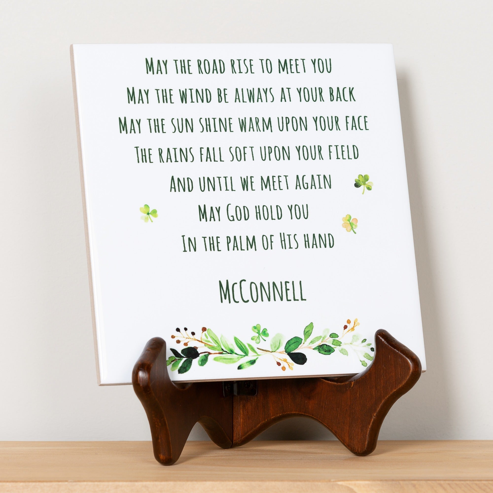 Personalized Irish Blessing Ceramic Tile | The Catholic Company®