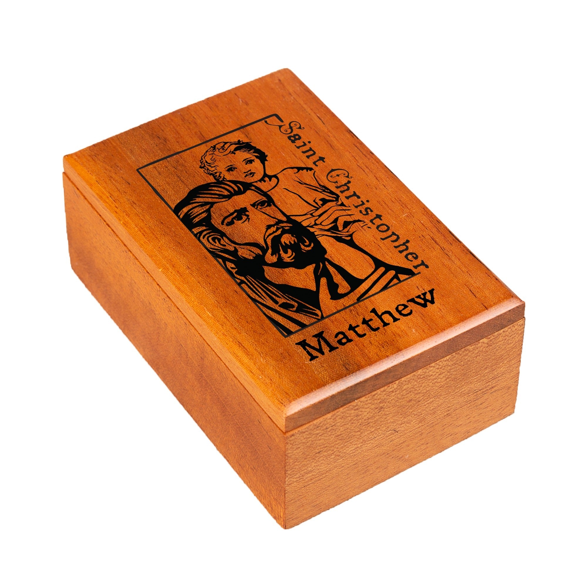 Personalized St. Christopher Keepsake Box | The Catholic Company®