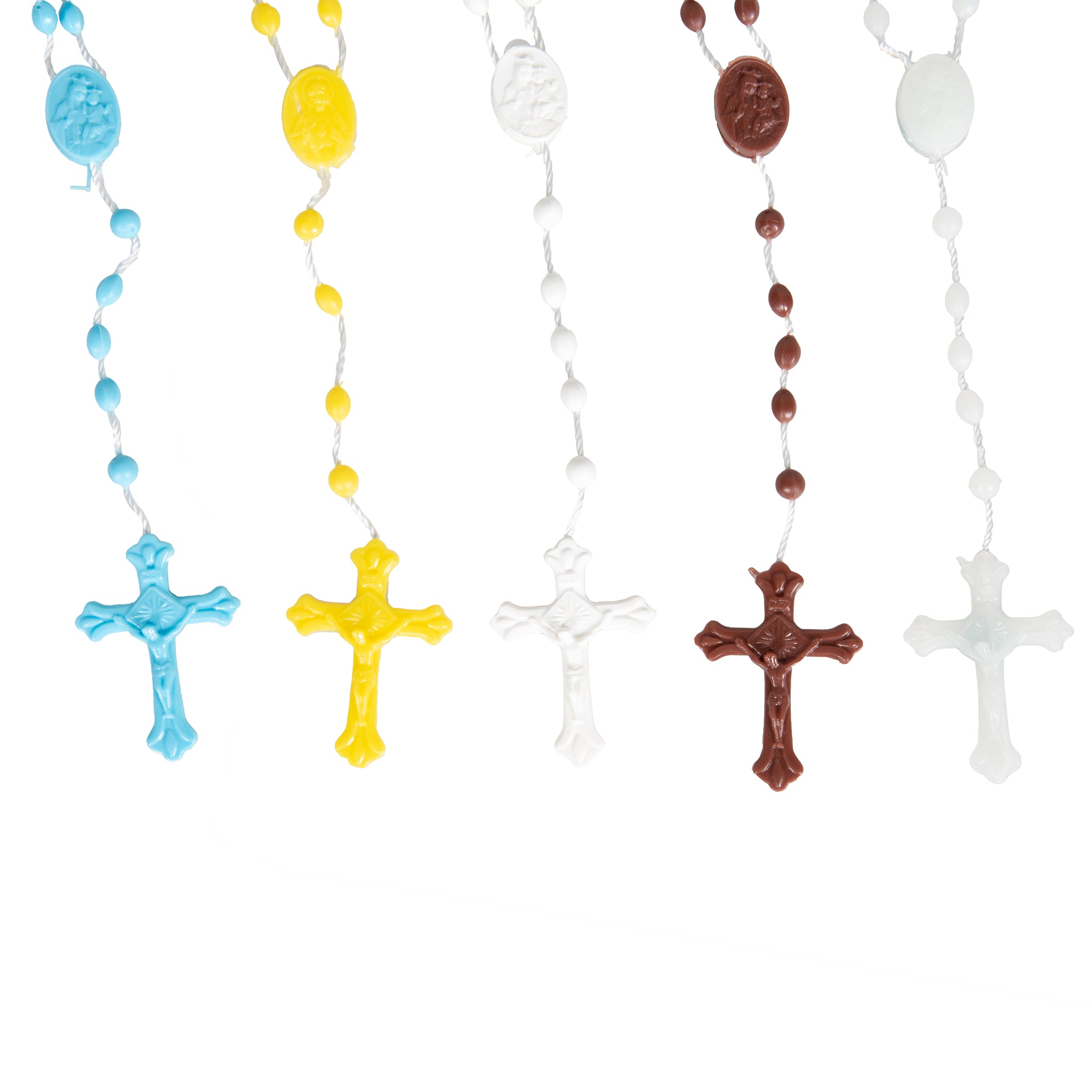 Color Mix Plastic Rosaries - Package of 25 | The Catholic Company®