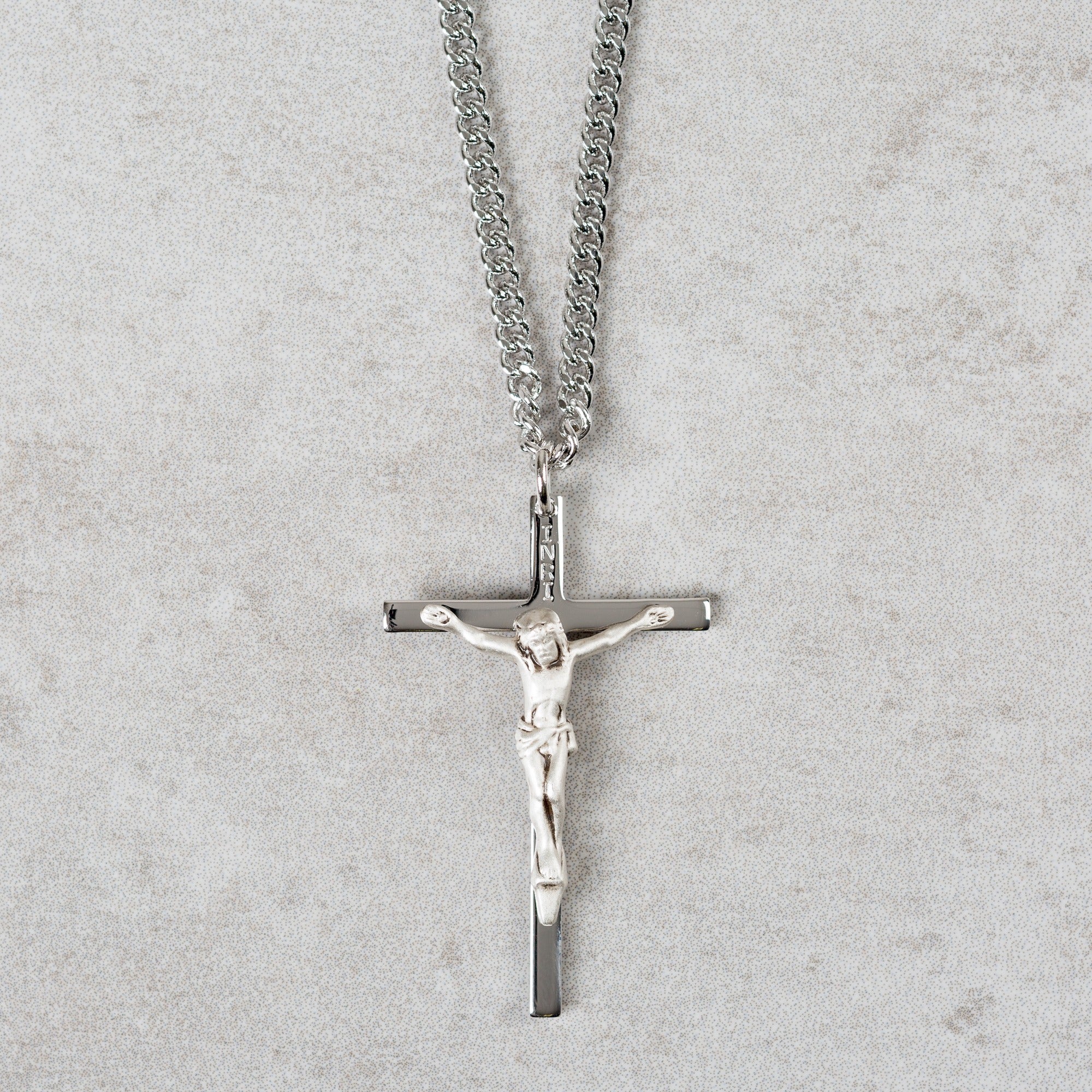 Crucifix - Sterling Silver on 24 inch chain | The Catholic Company®