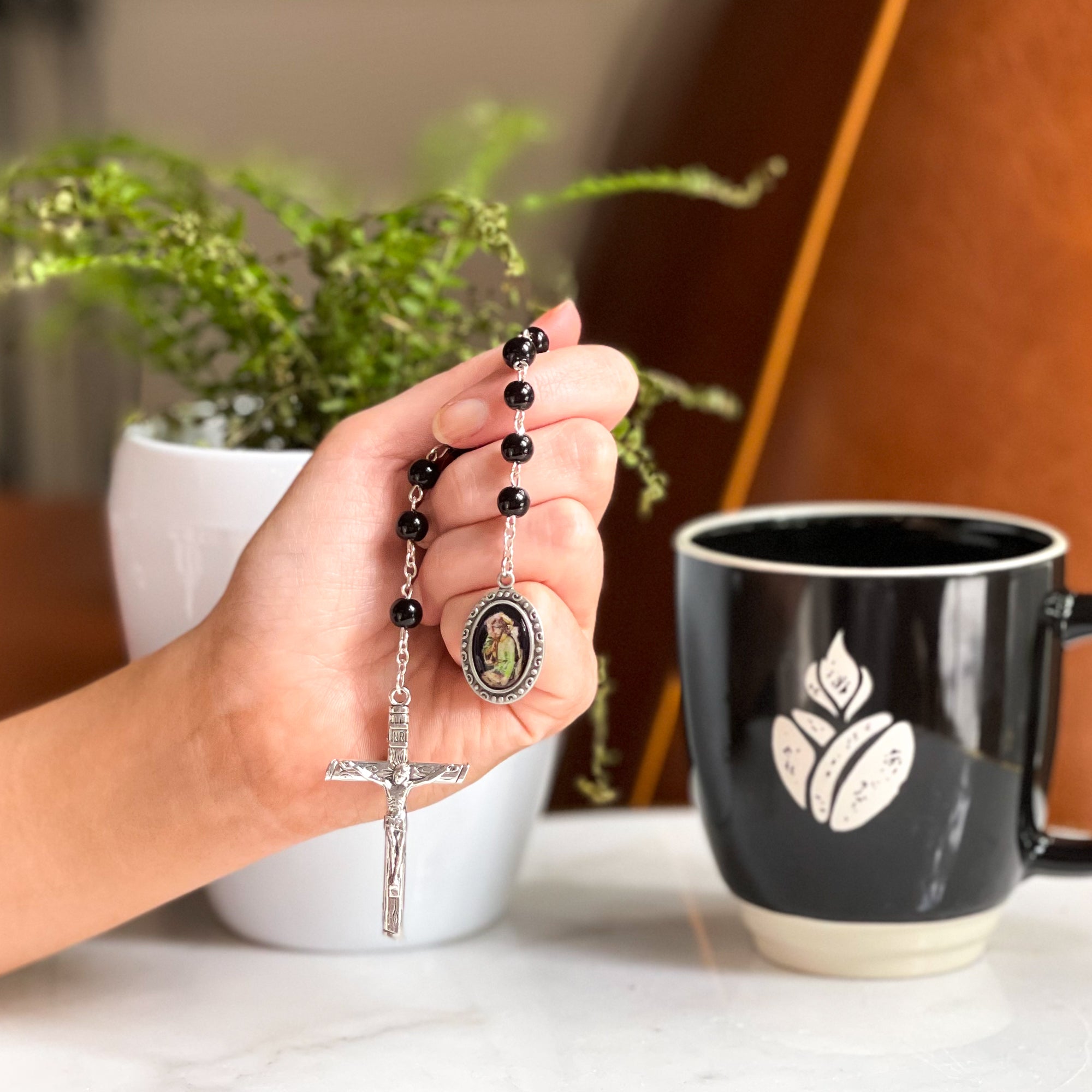 Sleeping St. Joseph Black Tenner | The Catholic Company®