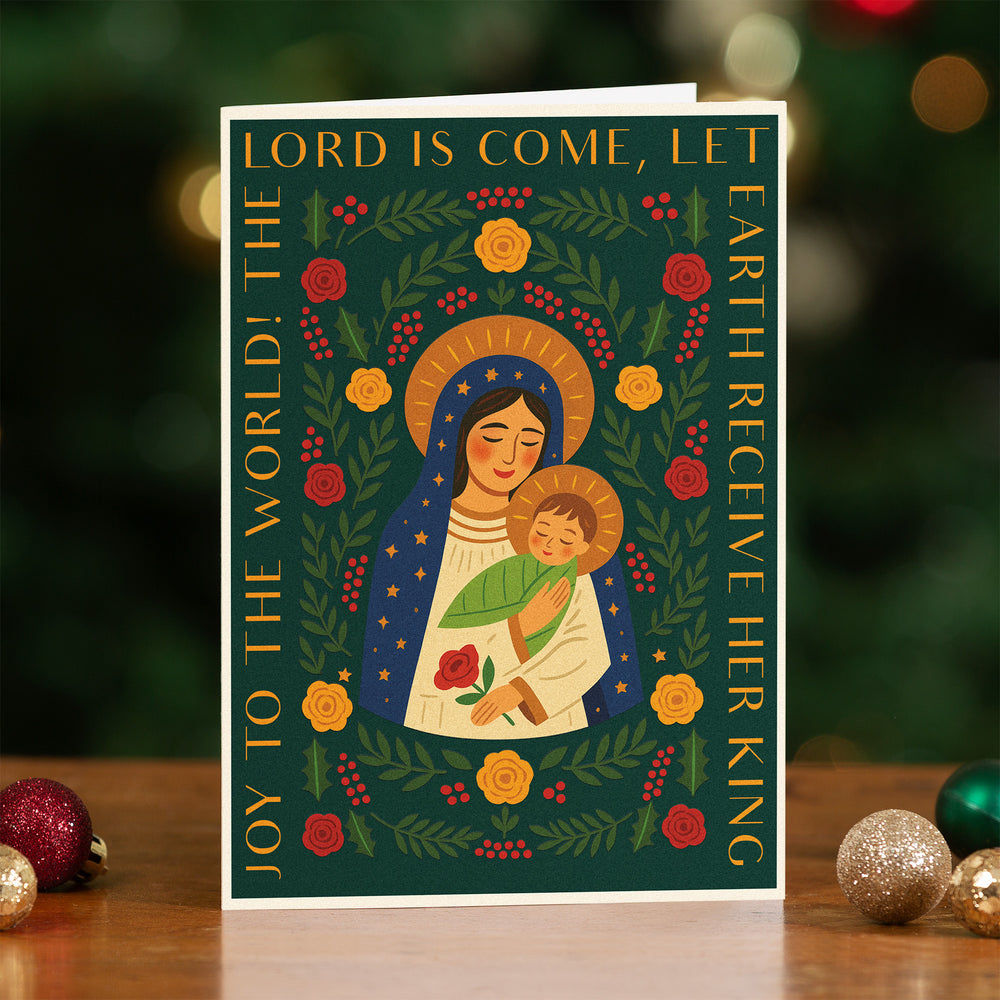 Joy to the World Folk Art Christmas Cards - Set of 20 | The Catholic ...