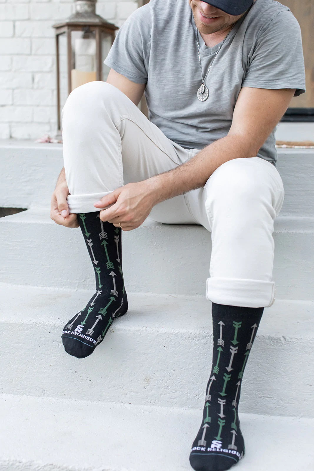 St. Sebastian Adult Socks | The Catholic Company®