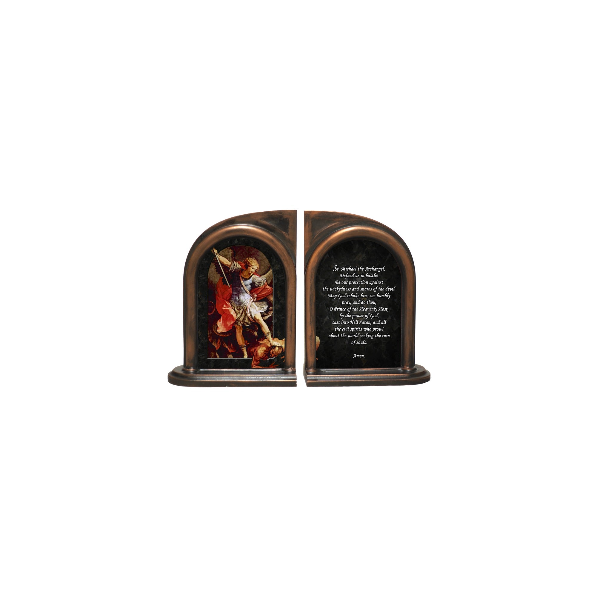 St. Michael the Archangel Bookends | The Catholic Company®