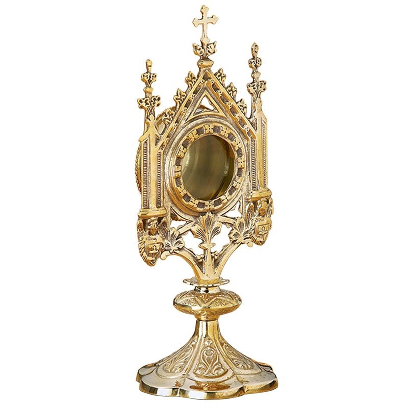 Gothic Cathedral Brass Reliquary | The Catholic Company®