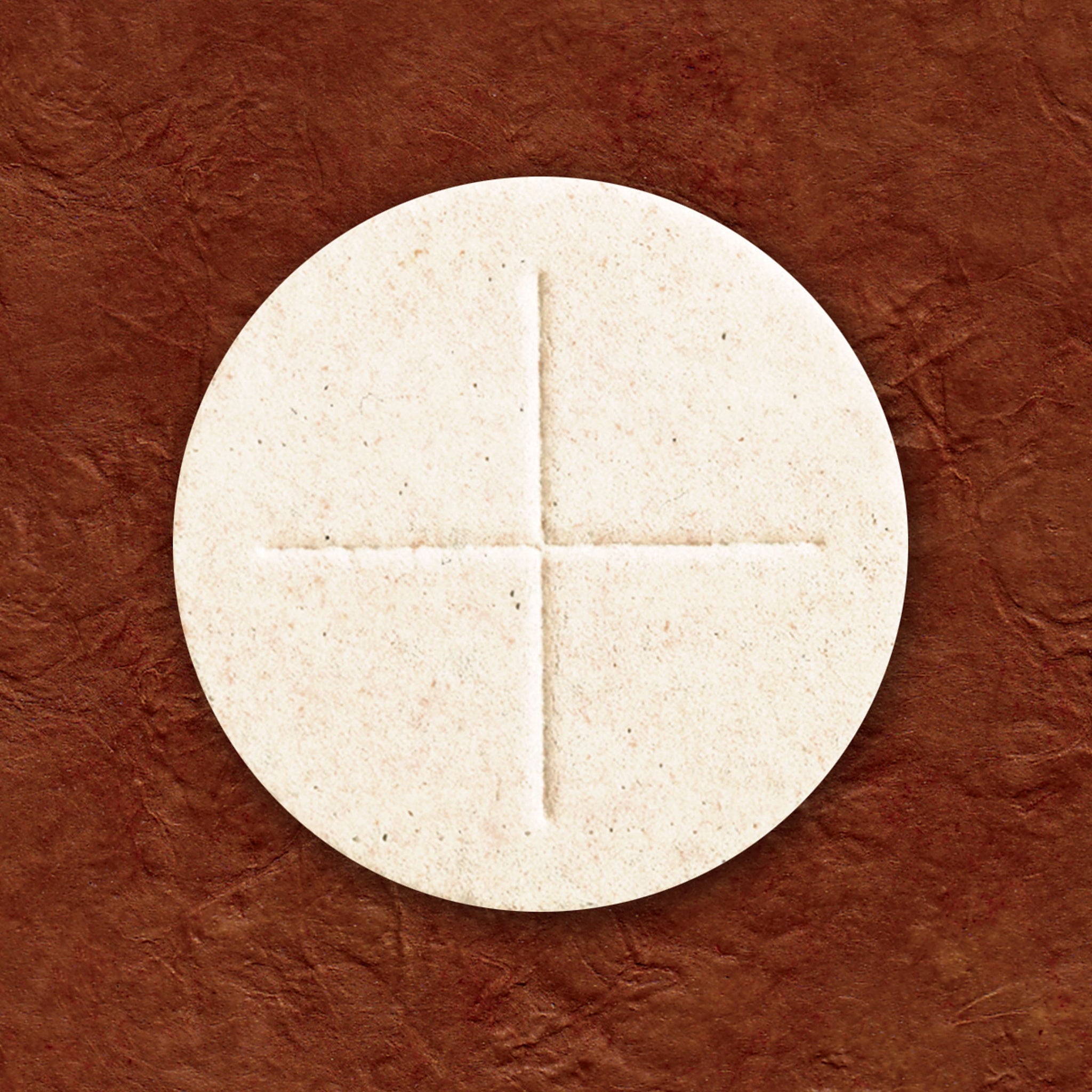 2-3/4" White Communion Hosts with Cross, Box of 50