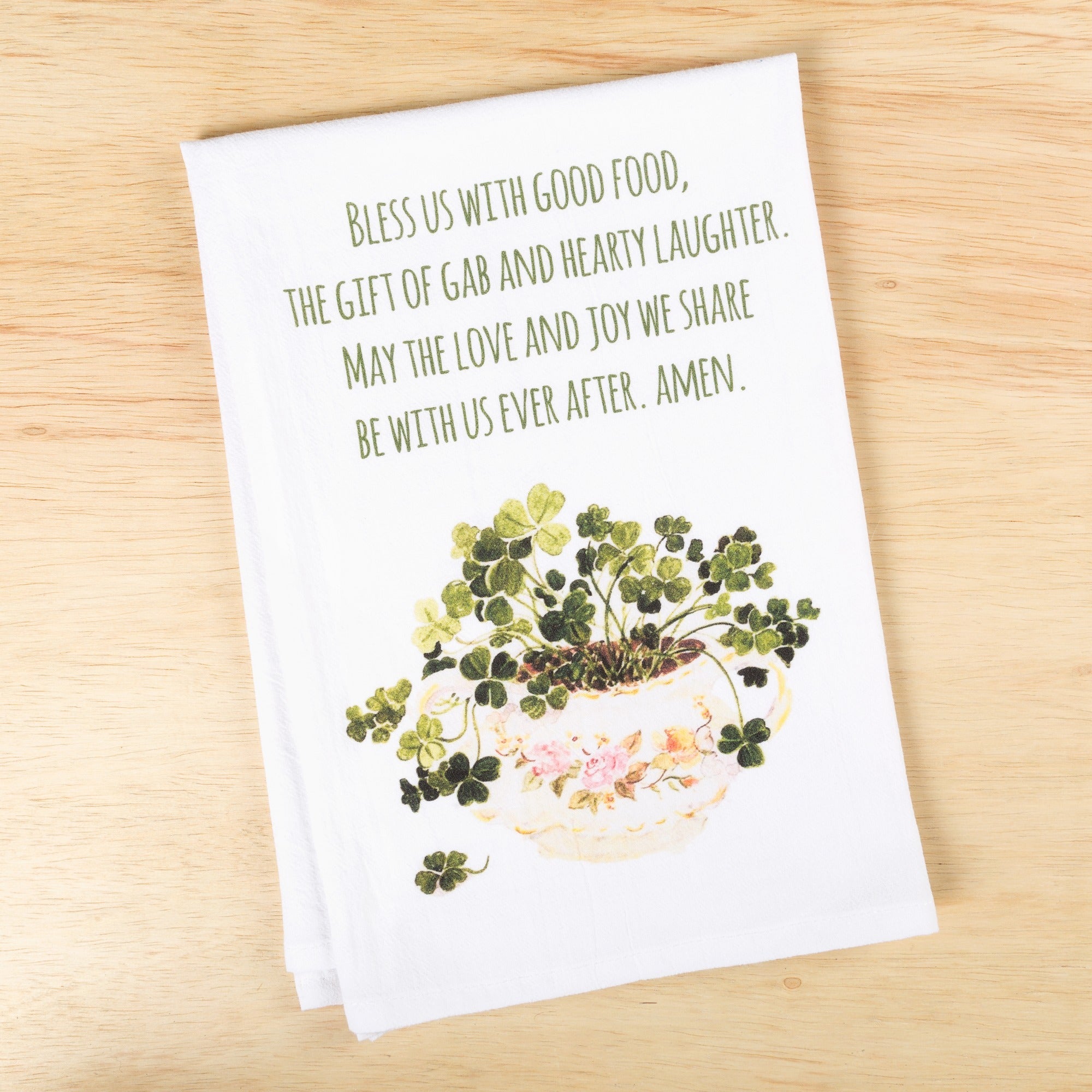 Irish Kitchen Blessing Flour Sack Dish Towel | The Catholic Company®