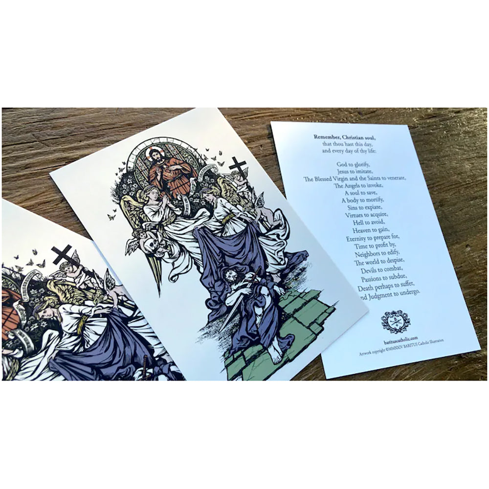 Memento Mori Remember Christian Soul Prayer Card | The Catholic Company®