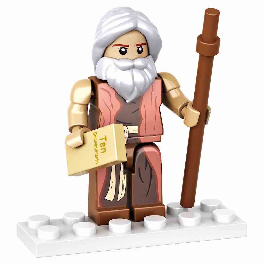 Building Bricks Moses Figurine for Kids | The Catholic Company®