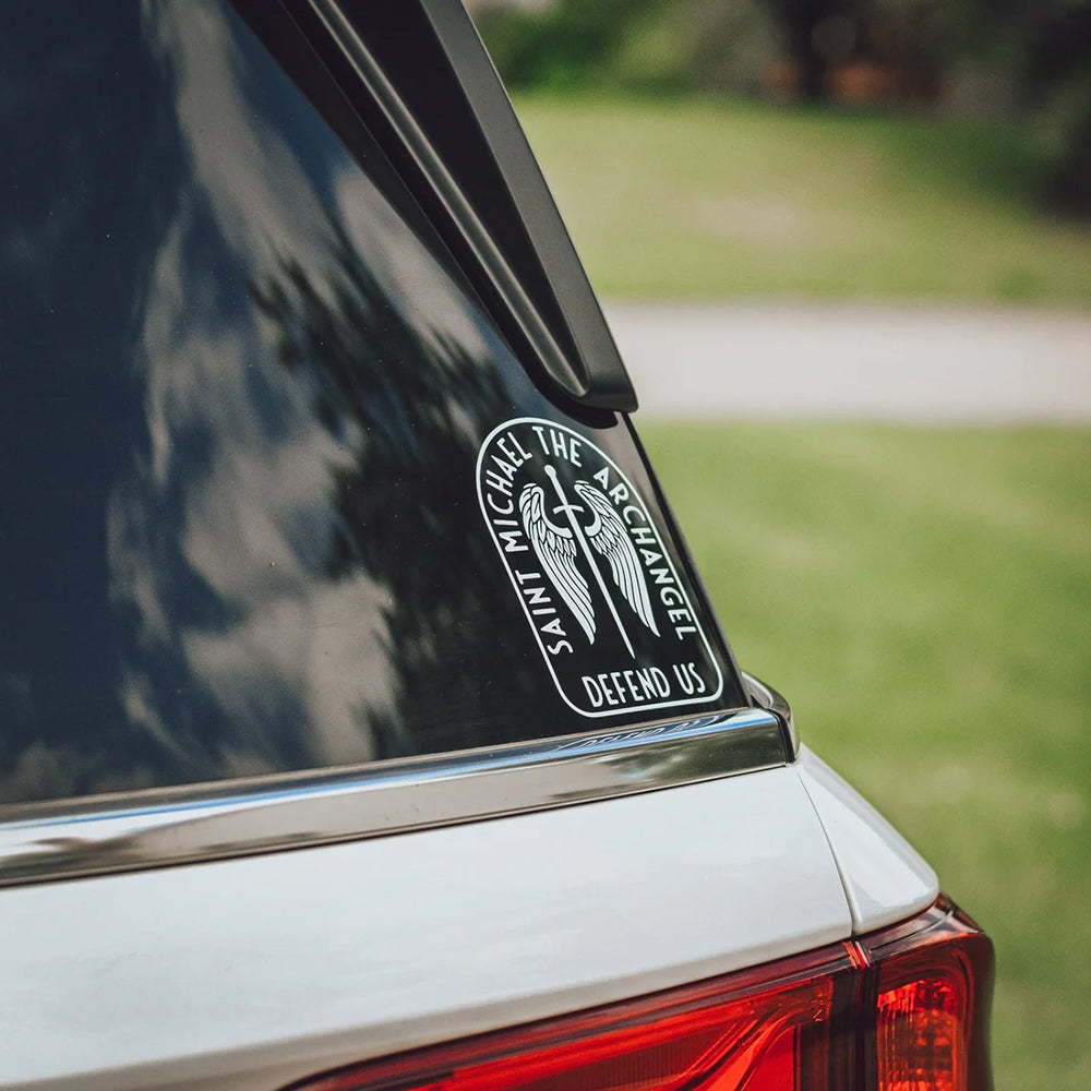 St. Michael Vinyl Car Decal Sticker - White or Colored | The Catholic ...