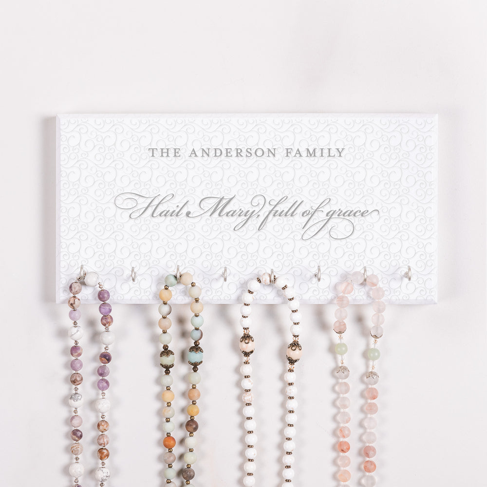 Personalized Full of Grace Rosary Rack | The Catholic Company®