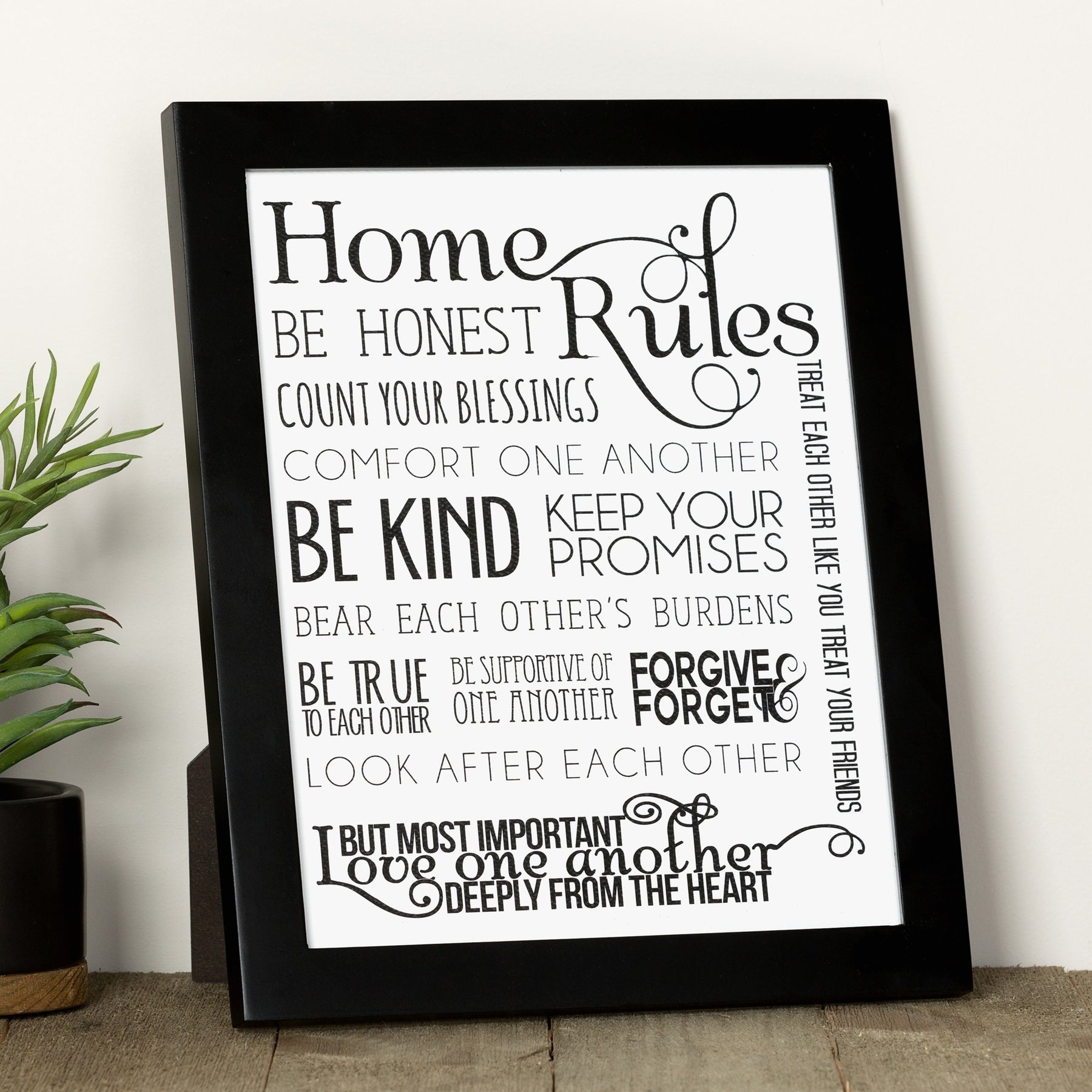 Home Rules Contemporary Print | The Catholic Company®