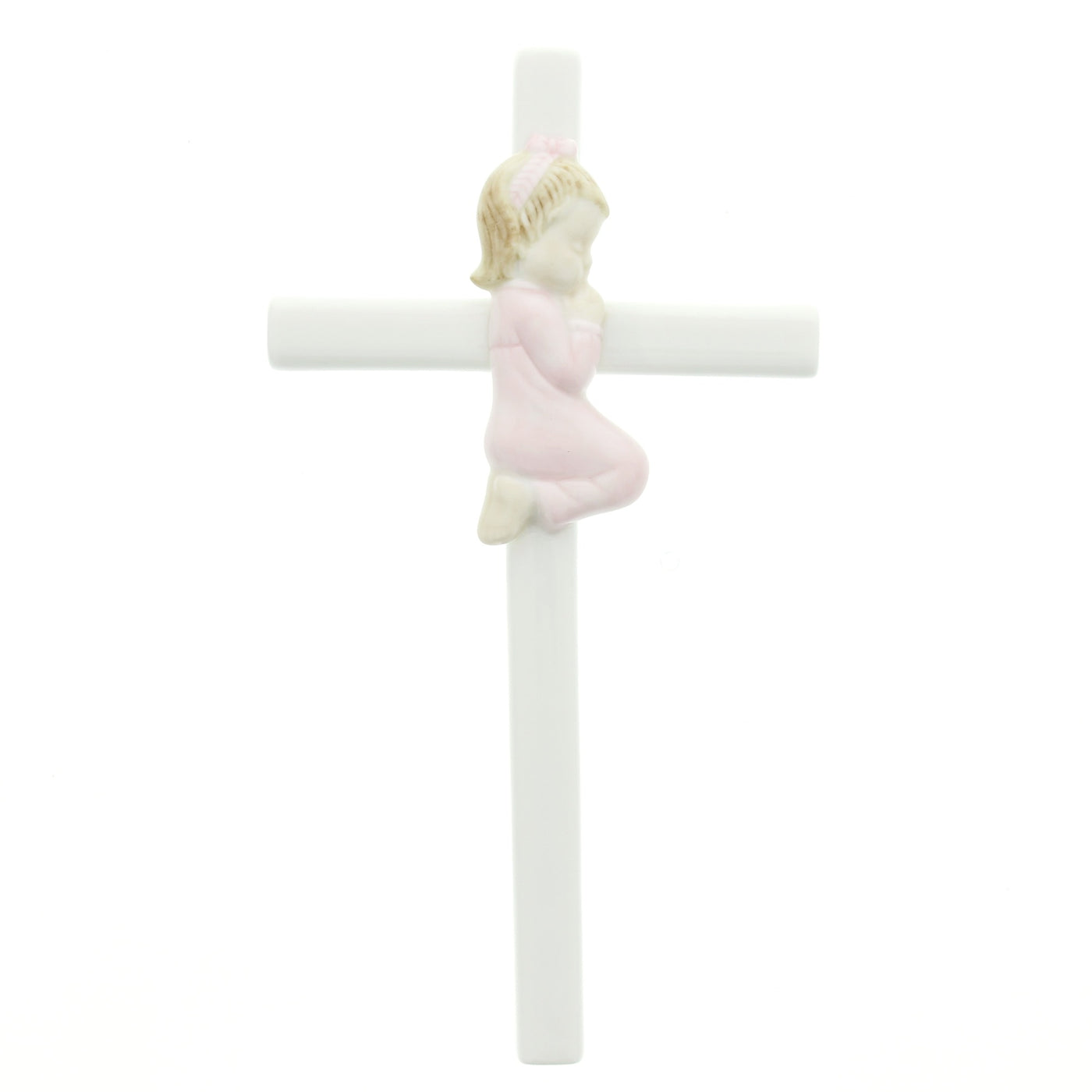 Porcelain Praying Child Wall Cross - 7.5" | The Catholic Company®