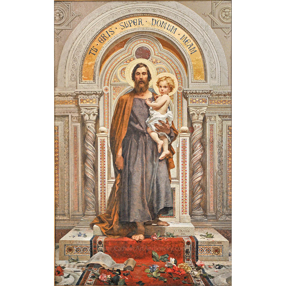 St. Joseph Mosaic Print - Multiple Sizes | The Catholic Company®