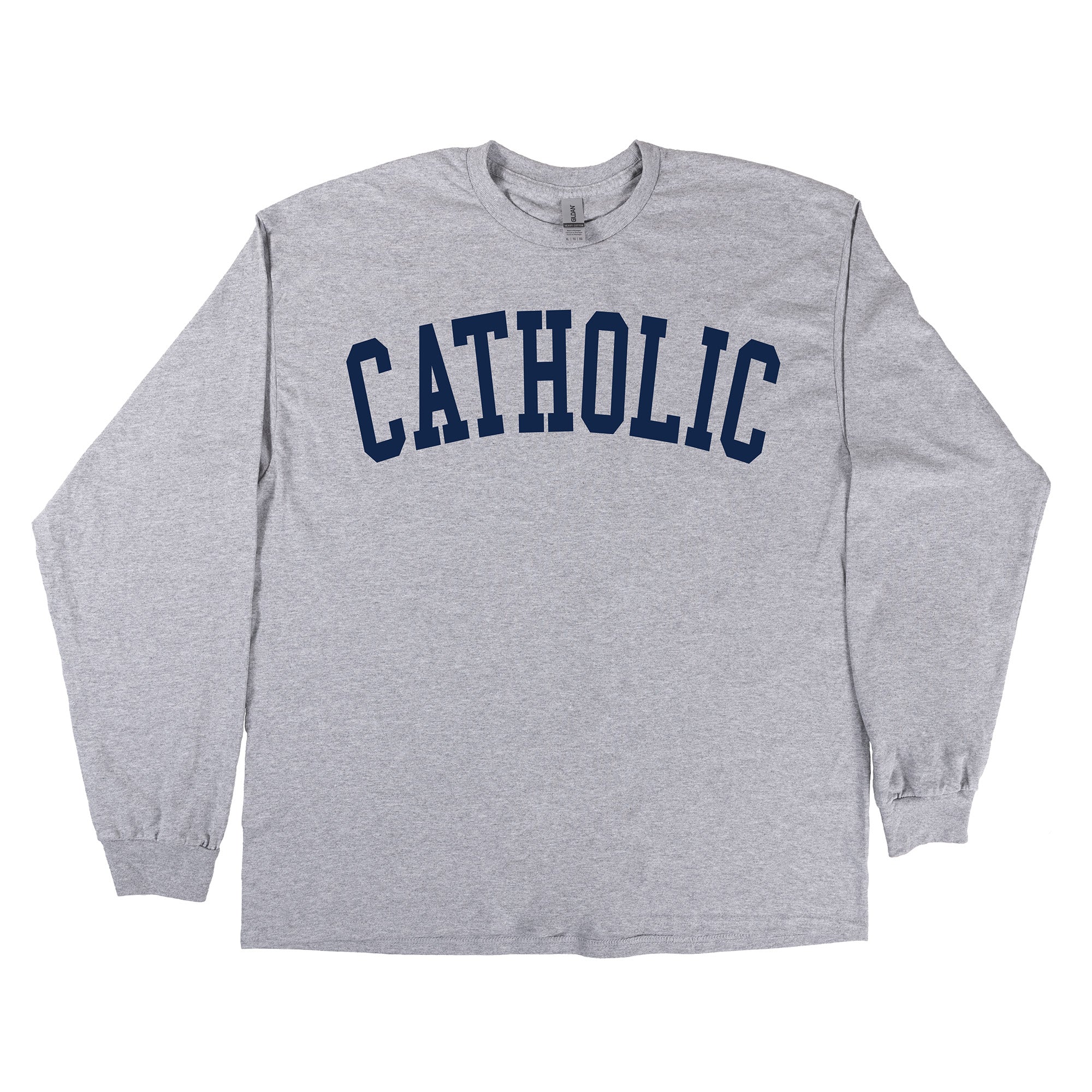 Collegiate Catholic Grey Long Sleeve | The Catholic Company®