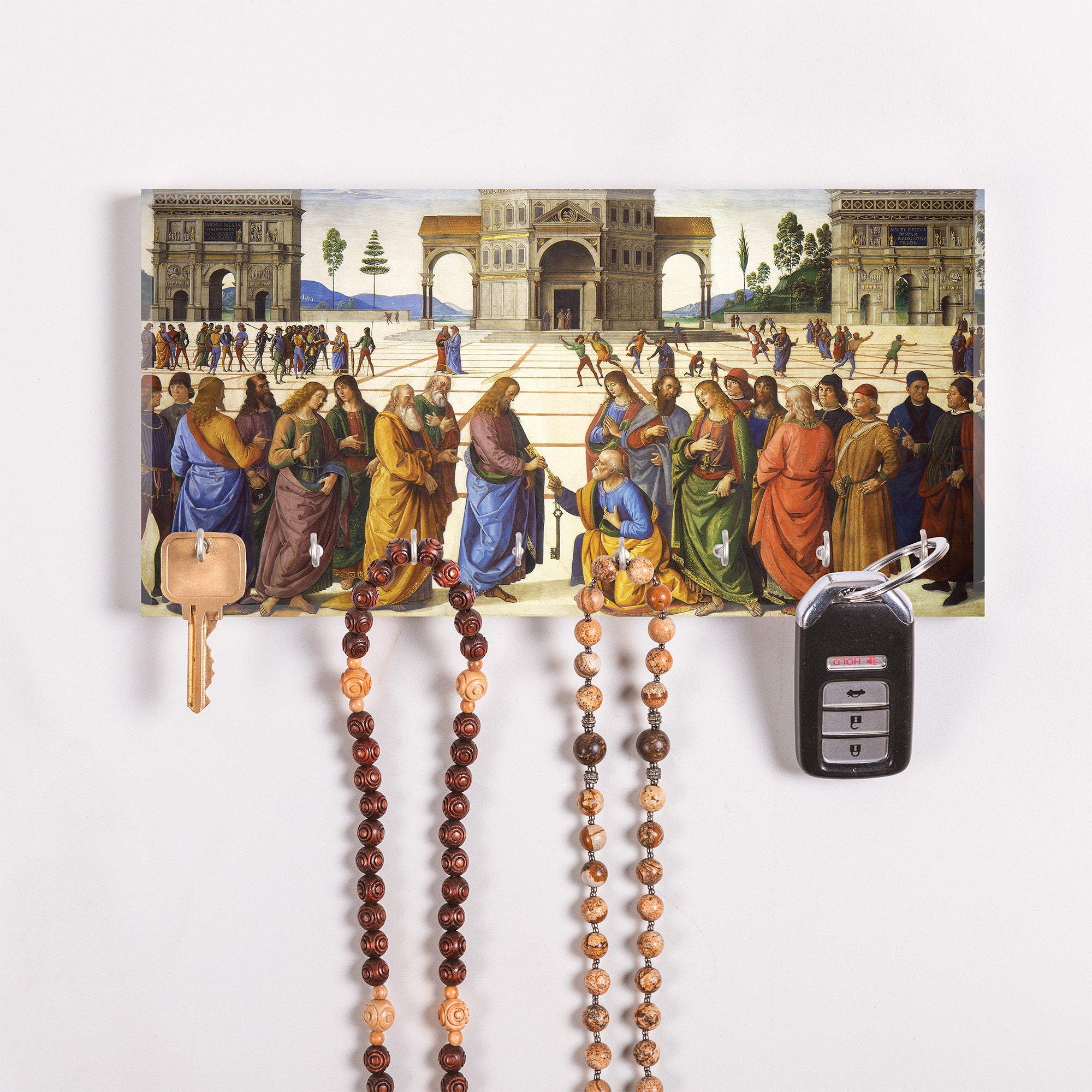 Keys to Heaven 8 Hook Key Rack | The Catholic Company®