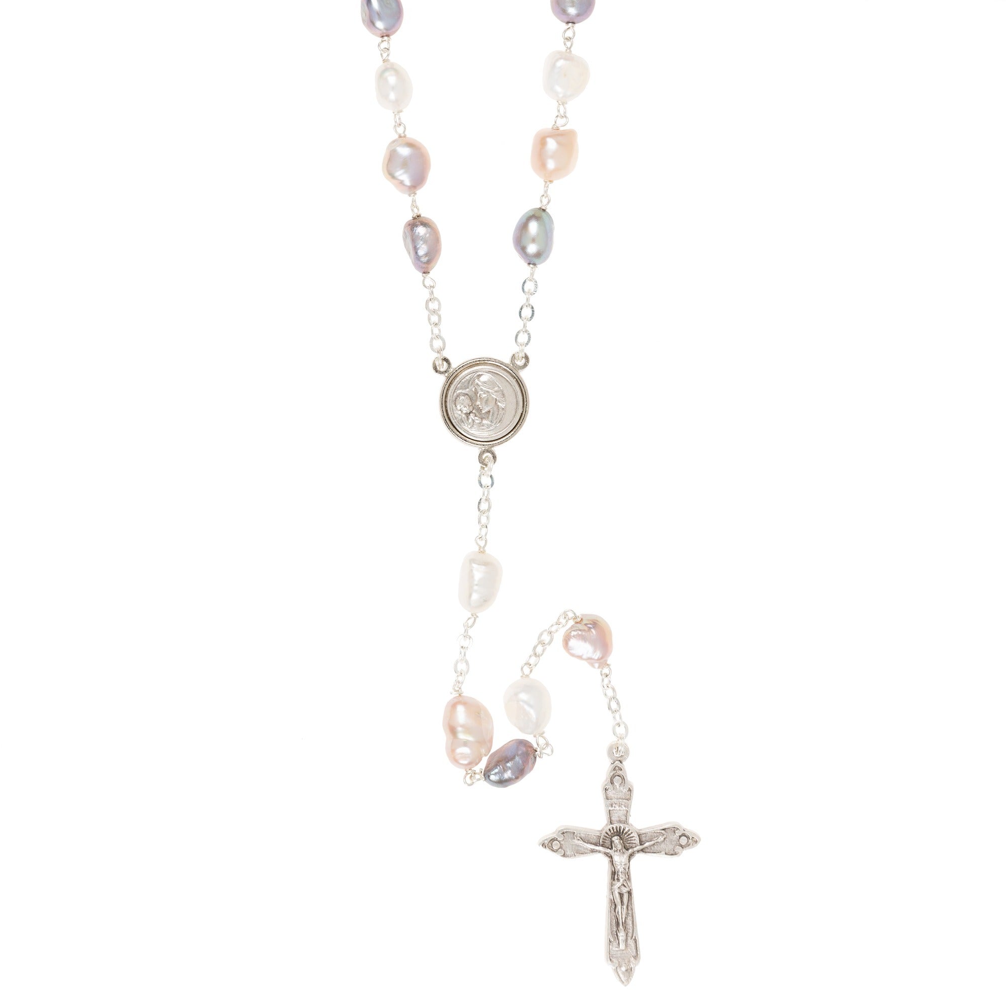 Multicolor Freshwater Pearl Rosary | The Catholic Company®