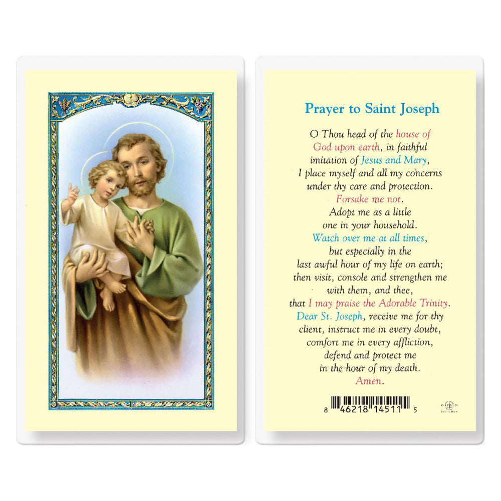 Prayer to St. Joseph - Prayer Card | The Catholic Company®