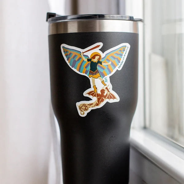 St. Michael Technicolor Sticker | The Catholic Company®