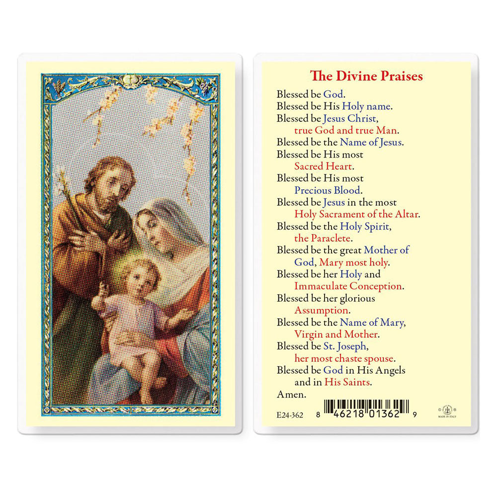 Divine Praises Prayer Card | The Catholic Company®