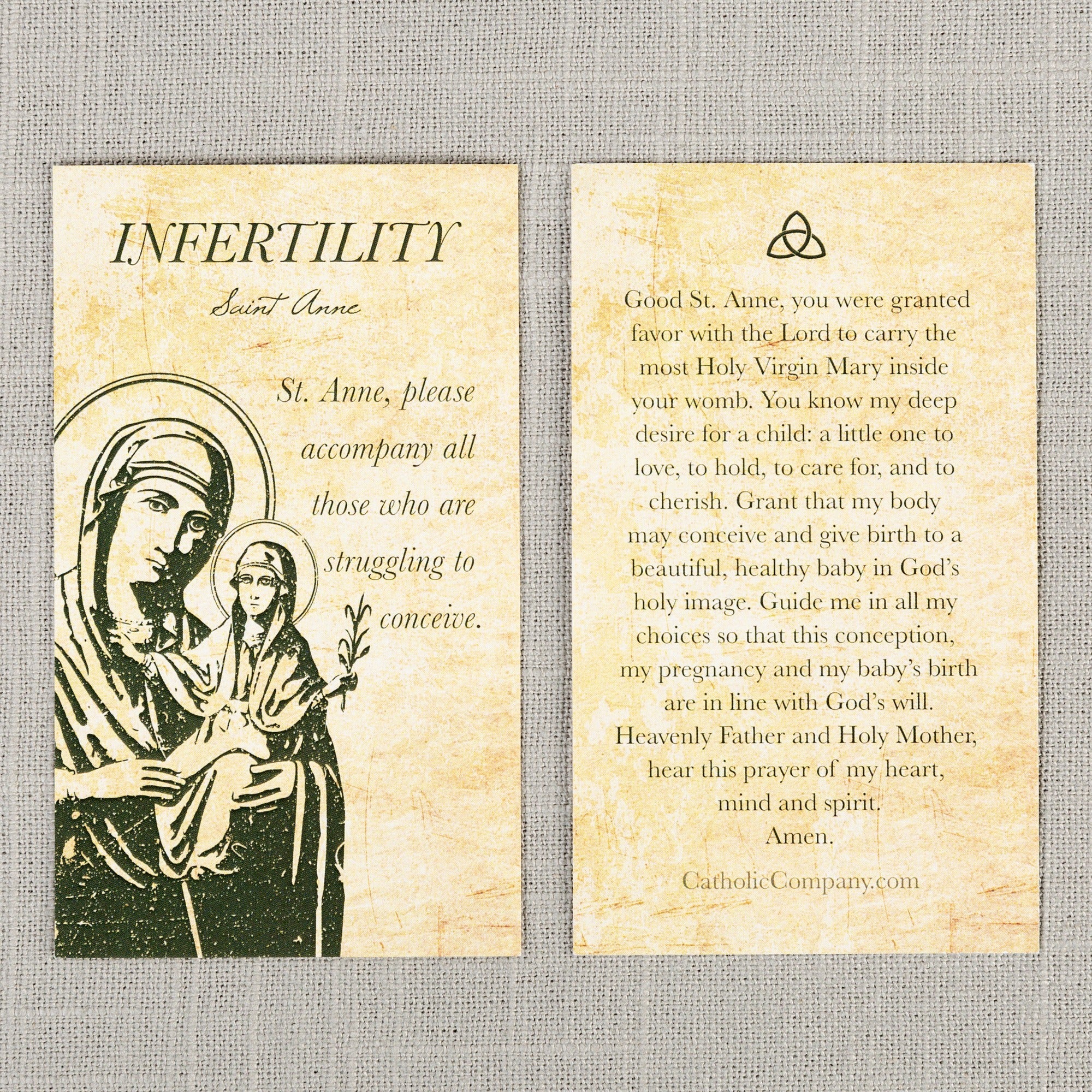 St. Anne - Infertility Prayer Card | The Catholic Company®