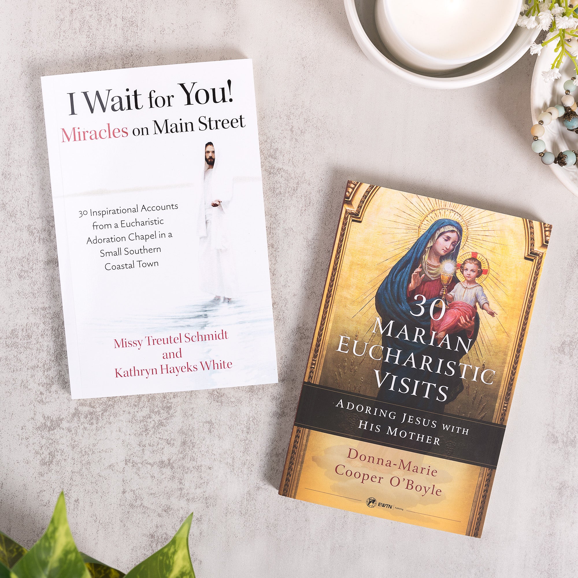 30 Marian Eucharistic Visits & I Wait for You (2 Book Set)