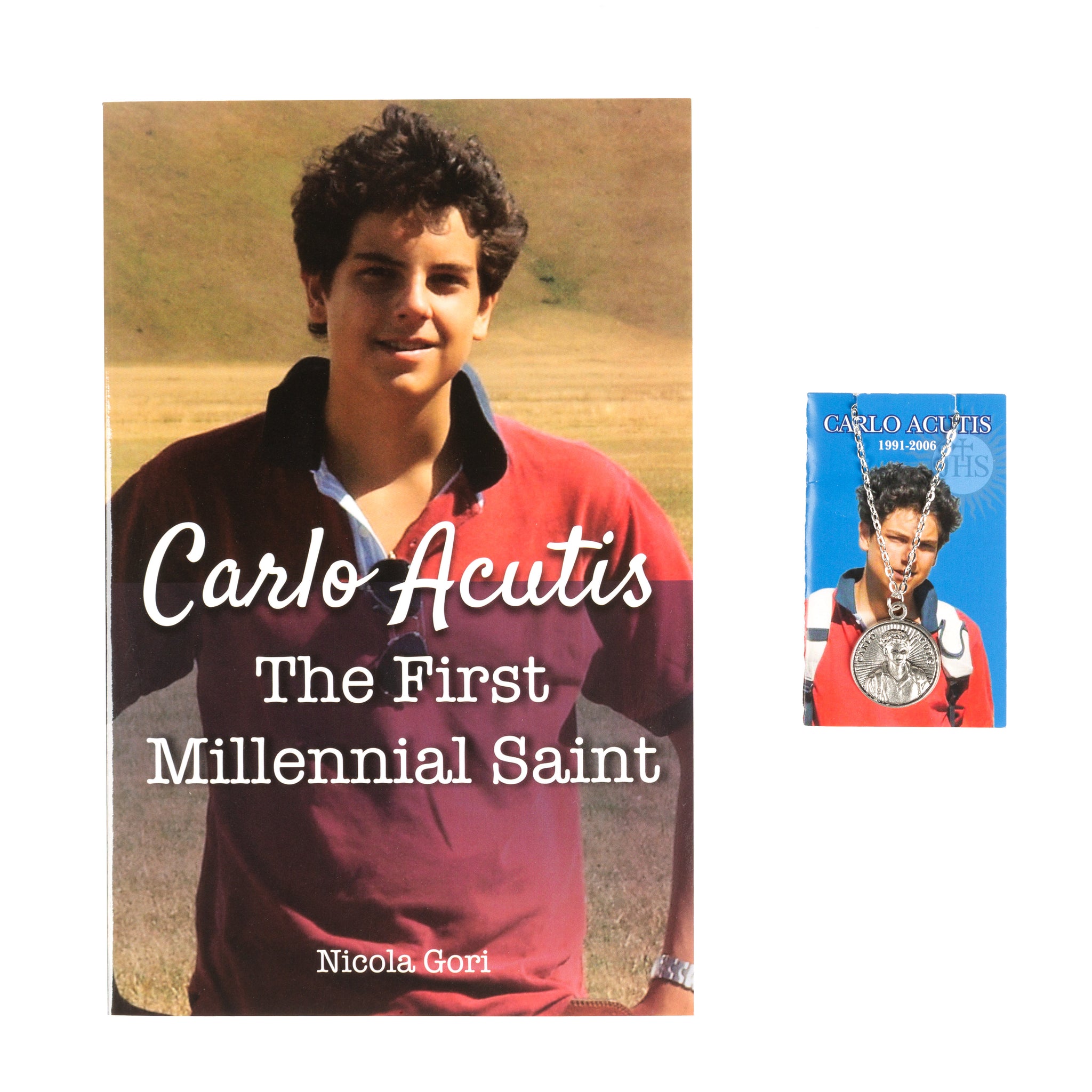 Carlo Acutis - The First Millennial Saint Book & St. Carlo Acutis Meda