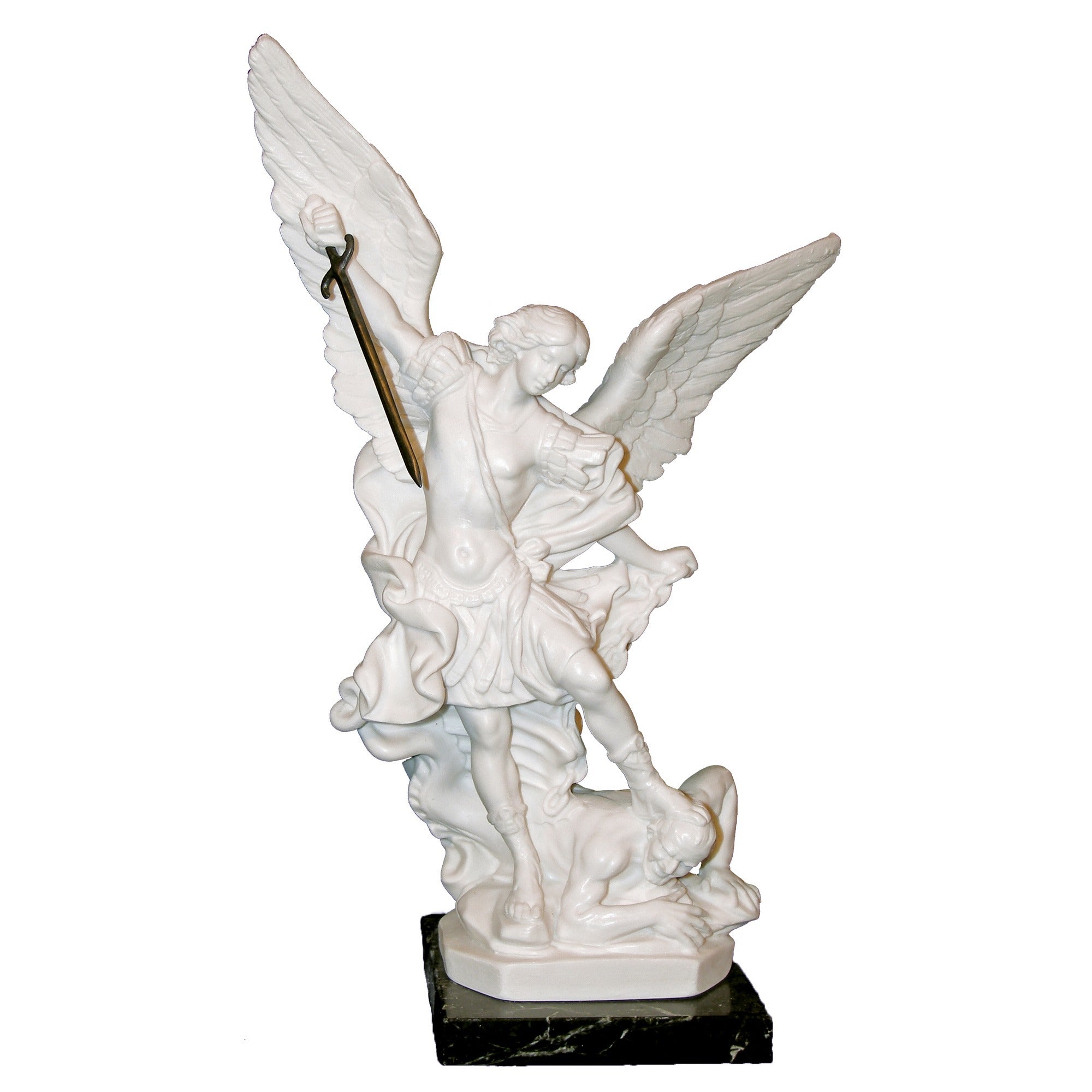 St. Michael Alabaster Statue 9.5 inch | The Catholic Company®