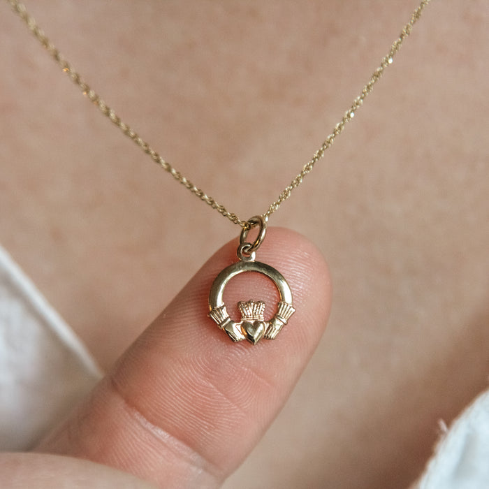 10K Gold Claddagh Necklace | The Catholic Company®