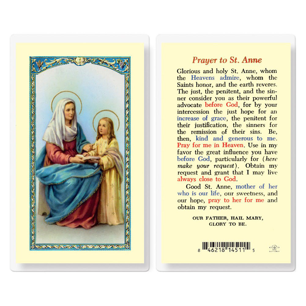 Prayer to St. Anne - Prayer Card | The Catholic Company®