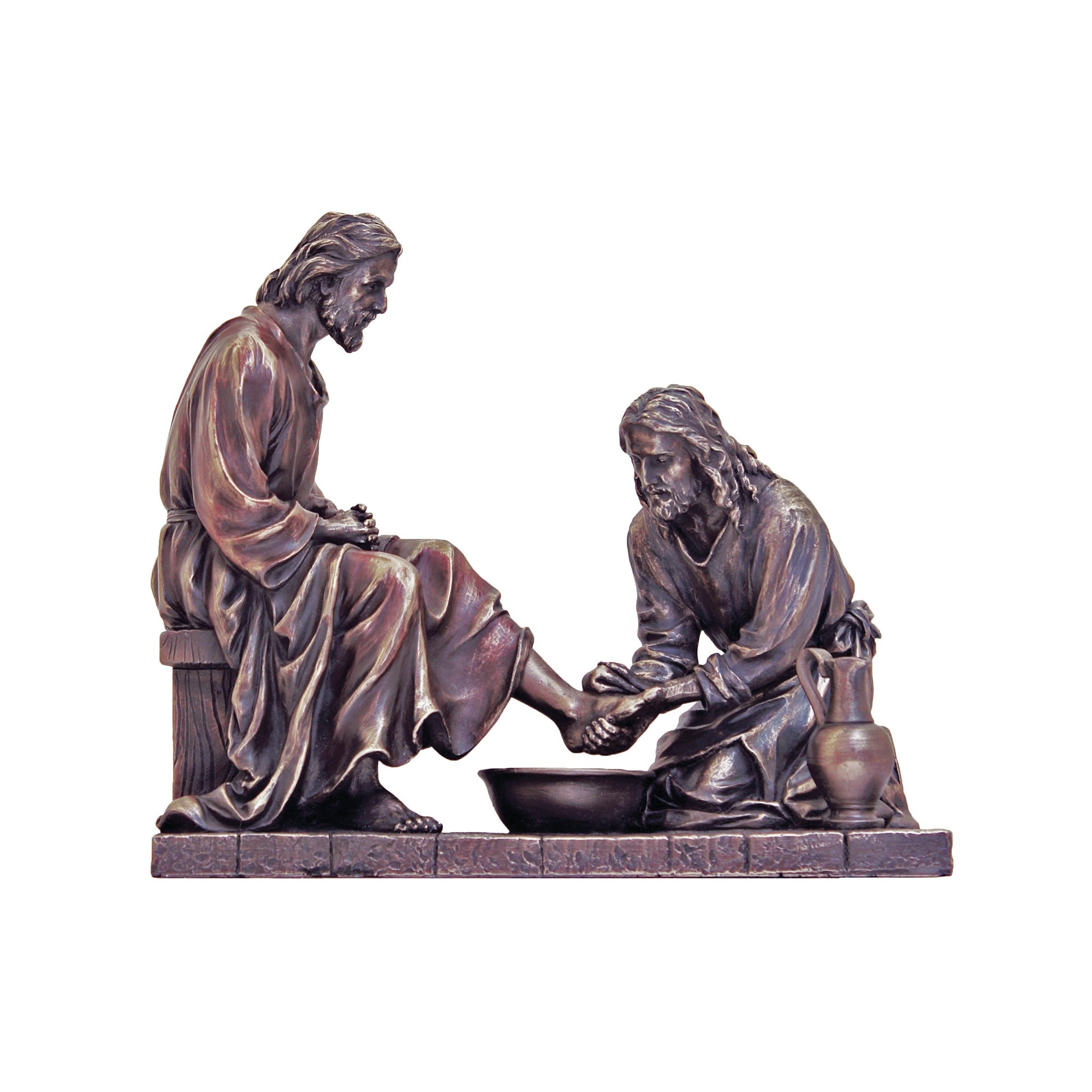 Christ Washing Feet Statue 8.5'' | The Catholic Company®