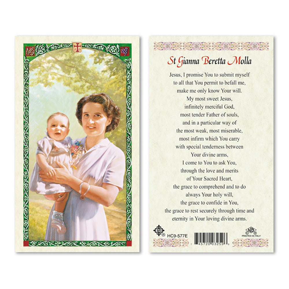 St. Gianna Beretta Molla Prayer Card | The Catholic Company®