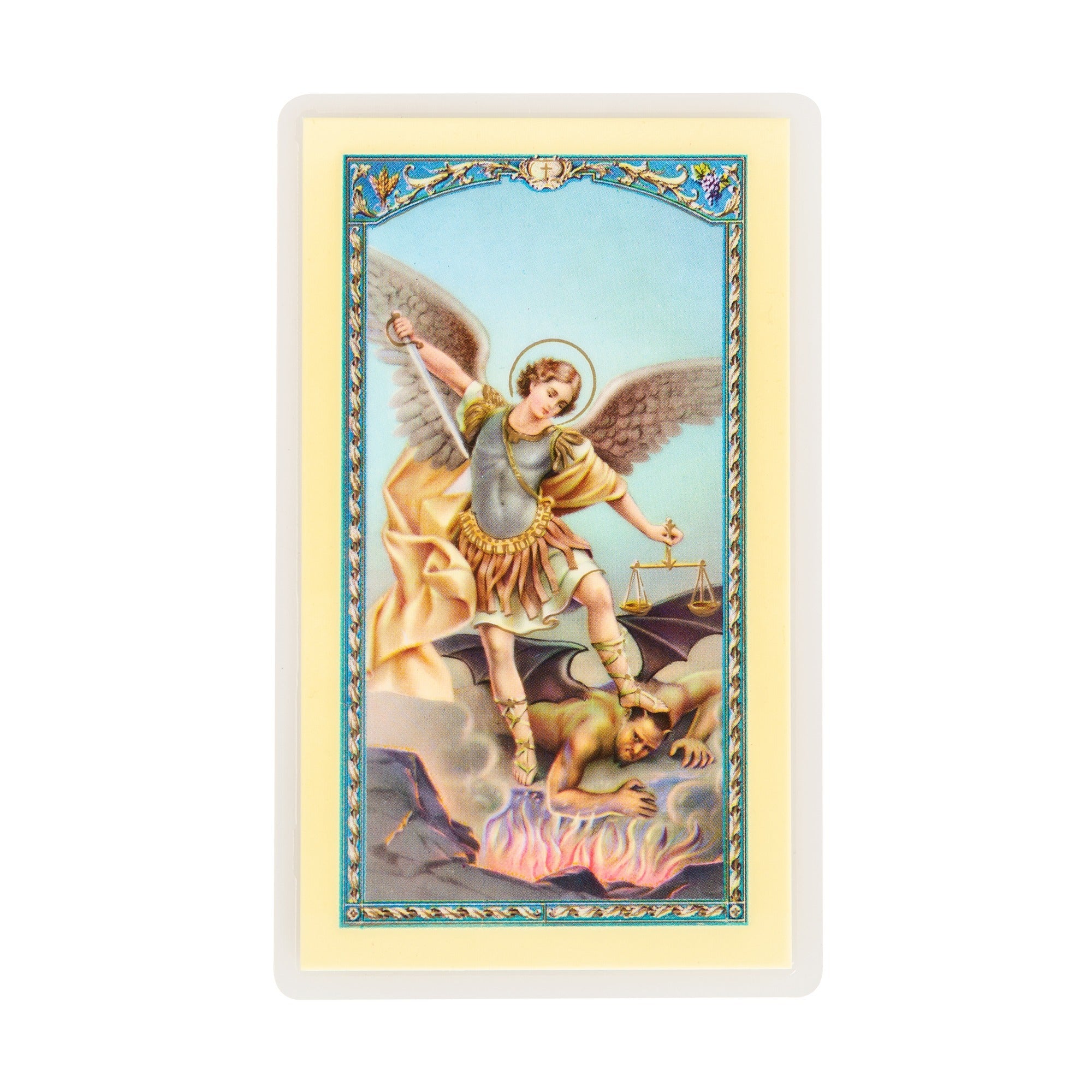 St. Michael Holy Card - Laminated Prayer Card | The Catholic Company®