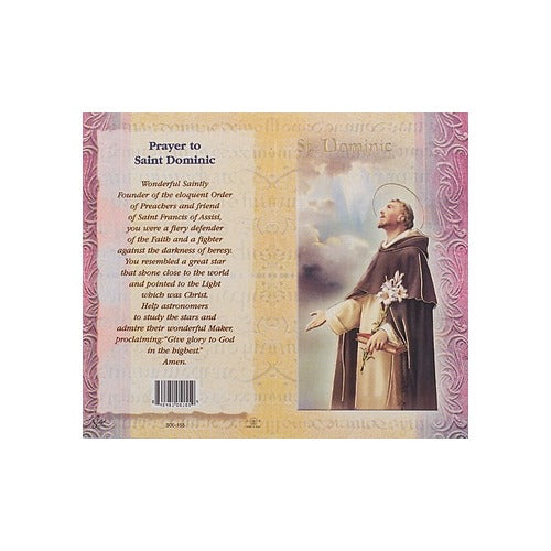 St. Dominic - Mini Lives of the Saints Folded Prayer Card