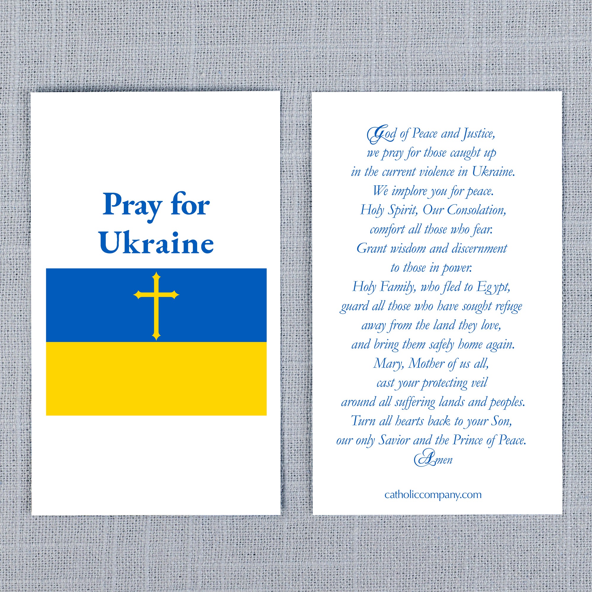 Pray for Ukraine Prayer Card | The Catholic Company®